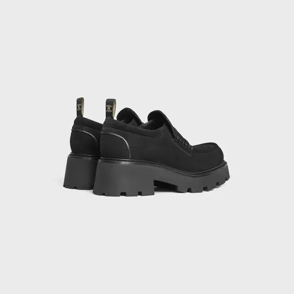 Celine Triomphe Loafers In Suede Calfskin