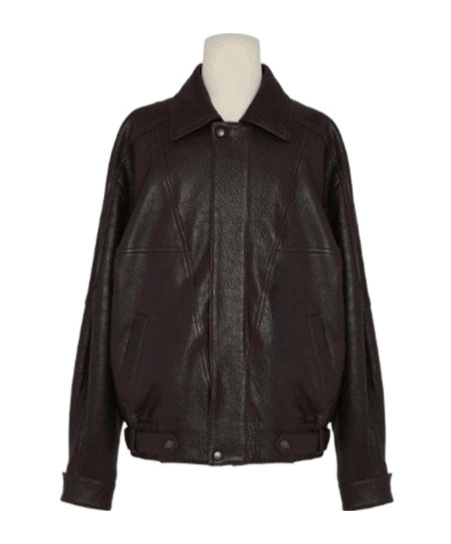 Saint Laurent Bubbled Lambskin Jacket With Cupro And Acetate Lining