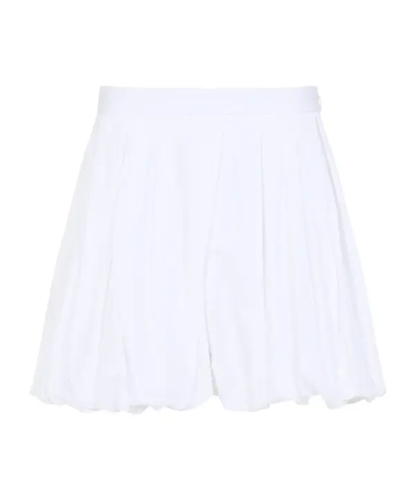 JIL SANDER Poplin Balloon Shorts - White
