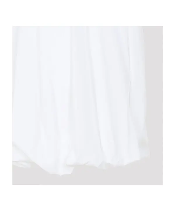 JIL SANDER Poplin Balloon Shorts - White