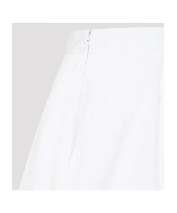 JIL SANDER Poplin Balloon Shorts - White