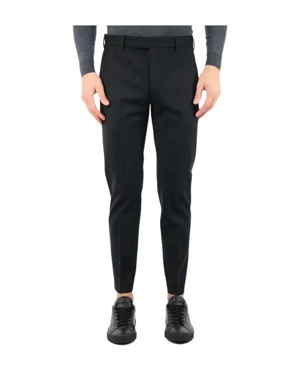 PT TORINO Slim Fit Tailored Trousers With Logo Detail