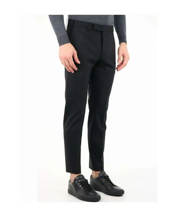 PT TORINO Slim Fit Tailored Trousers With Logo Detail