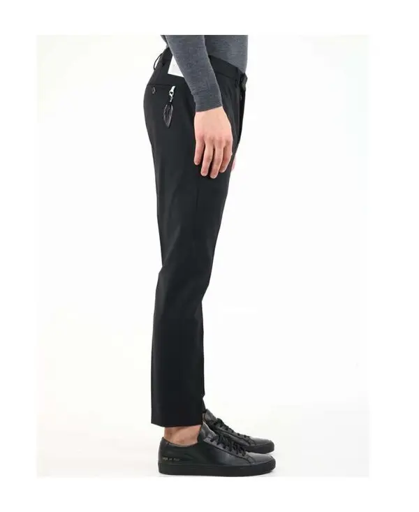PT TORINO Slim Fit Tailored Trousers With Logo Detail