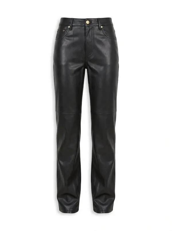 Michael Kors Straight-leg Leather Pants