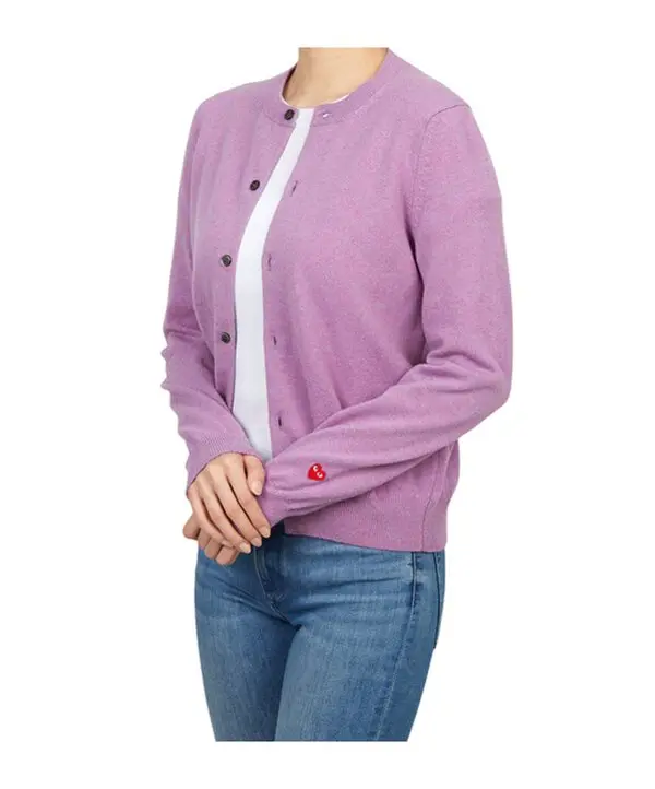 Comme Des Garçons Long-sleeved Knitwear - Purple