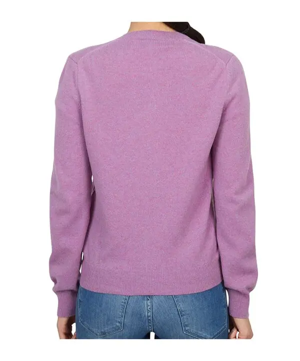 Comme Des Garçons Long-sleeved Knitwear - Purple