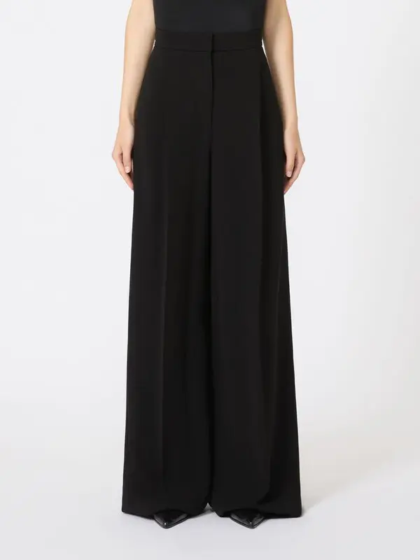 Max Mara Compact Cady Trousers - Black