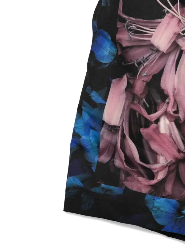 Dries Van Noten Graphic Print Drawstring Swim Trunks
