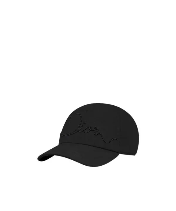 Dior Logo Baseball Cap - Black