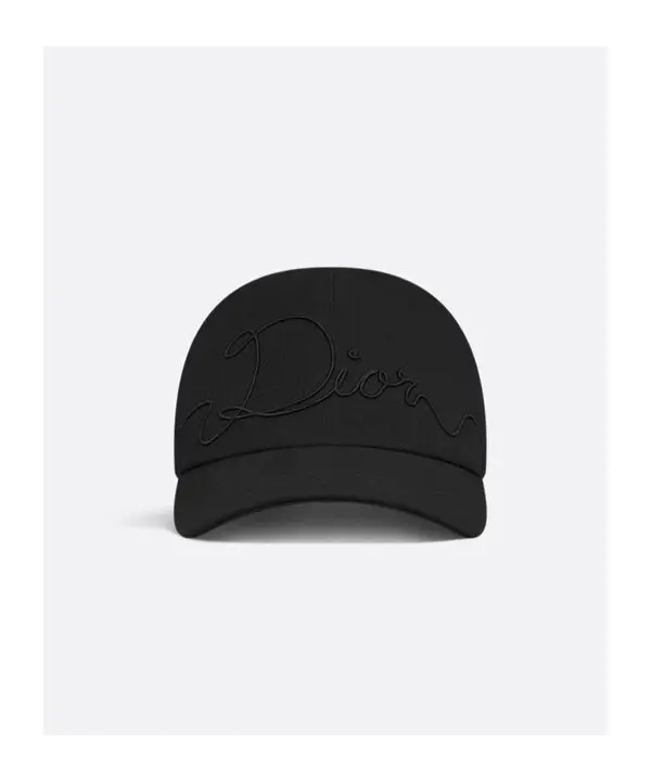 Dior Logo Baseball Cap - Black