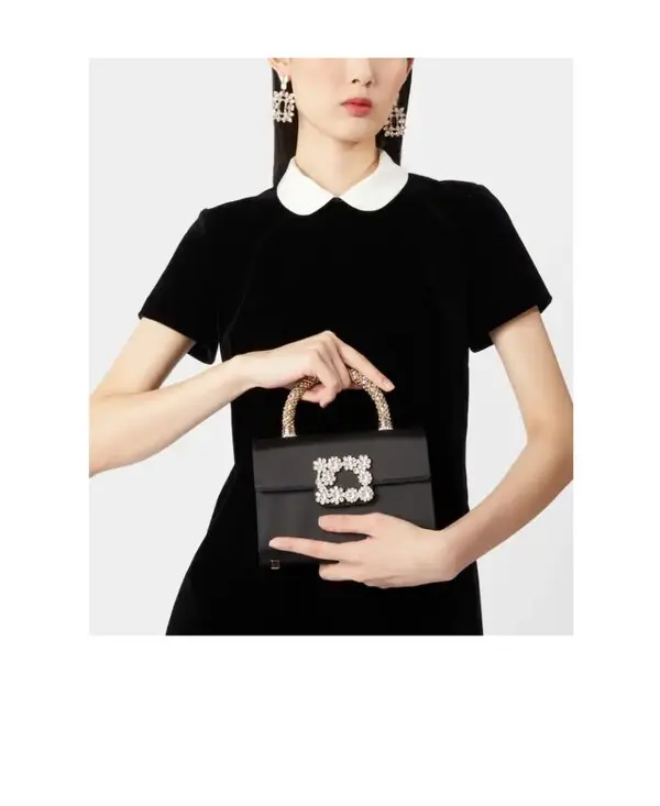 ROGER VIVIER Embellished Foldover Top Tote Bag