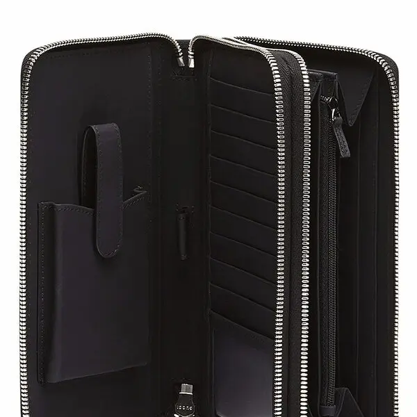 Gucci Double G Embossed Wallet - Black