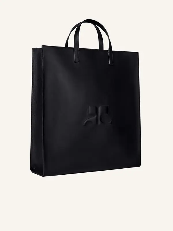 COURREGES Ac Tote Bag In Smooth Calf Leather