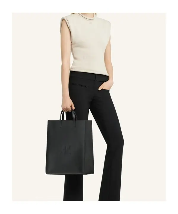 COURREGES Ac Tote Bag In Smooth Calf Leather