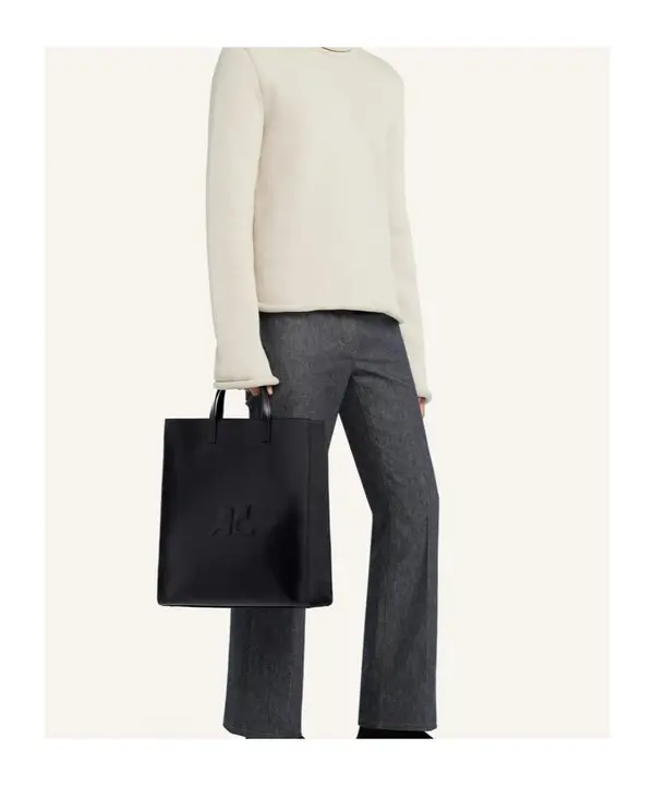 COURREGES Ac Tote Bag In Smooth Calf Leather