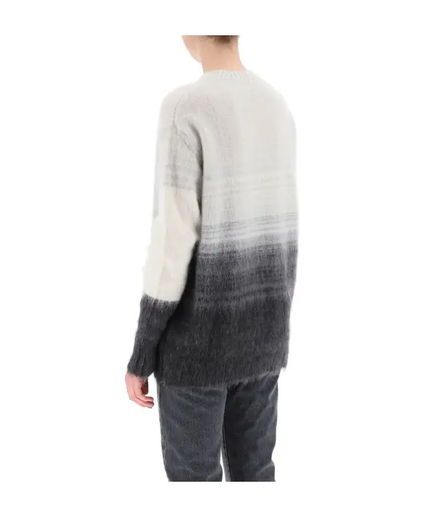 Off-White Logo Print Gradient Jumper