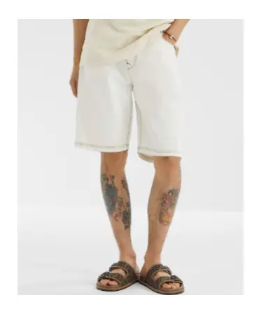 Fendi Five-pocket Denim Bermuda Shorts - White