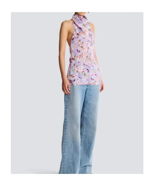 Balmain Floral Halterneck Top