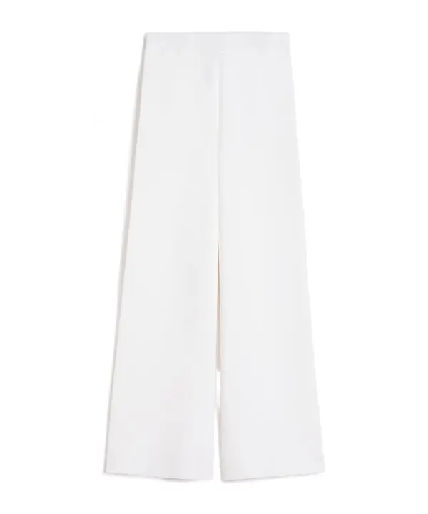 Max Mara Elastic Waist Straight Leg Trousers