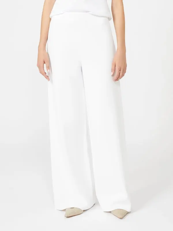 Max Mara Elastic Waist Straight Leg Trousers