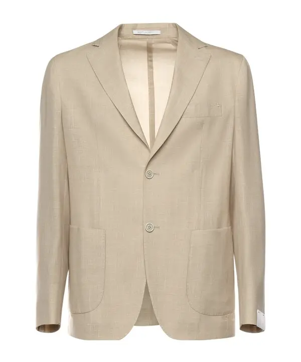 Eleventy Patch Pocket Single-breasted Blazer - Nude