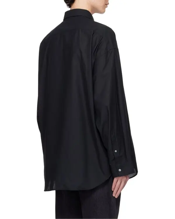 Acne Studios Logo-embroidered Shirt - Black
