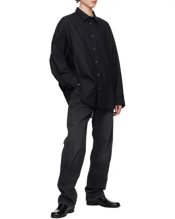 Acne Studios Logo-embroidered Shirt - Black