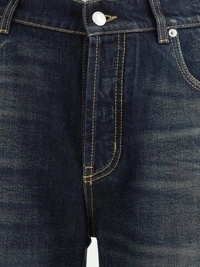 Alexander McQueen Vintage Effect Straight-leg Jeans - Navy Blue