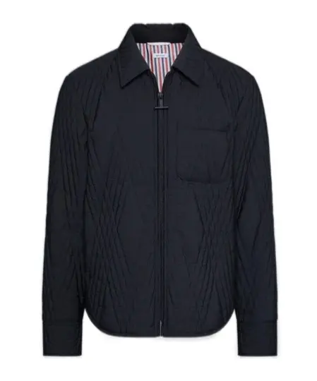 Thom Browne Quilted Diamond-pattern Jacket