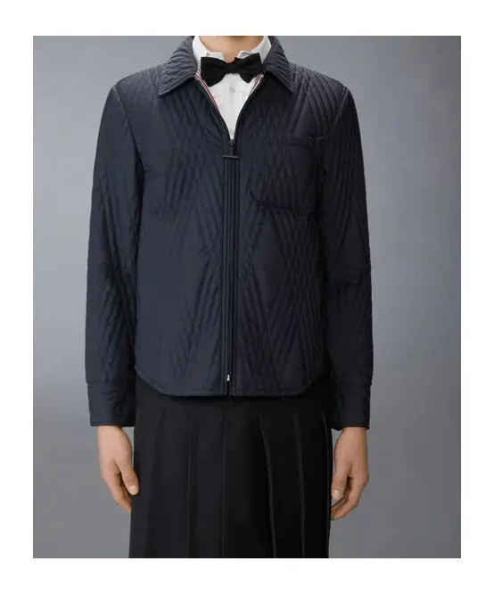 Thom Browne Quilted Diamond-pattern Jacket