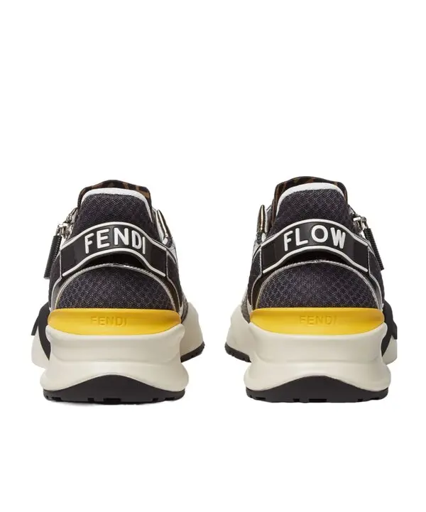 Fendi Flow Lace-up Sneakers - Light Brown