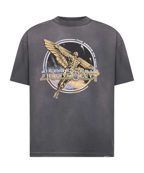 REPRESENT Golden Tour Printed Crewneck T-shirt - Grey