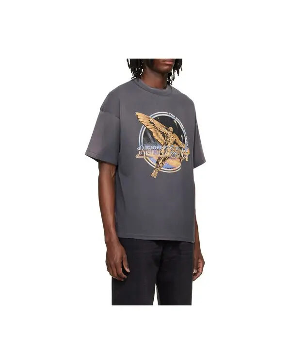 REPRESENT Golden Tour Printed Crewneck T-shirt - Grey
