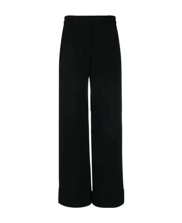 Acne Studios Turn-up Wide-leg Trousers