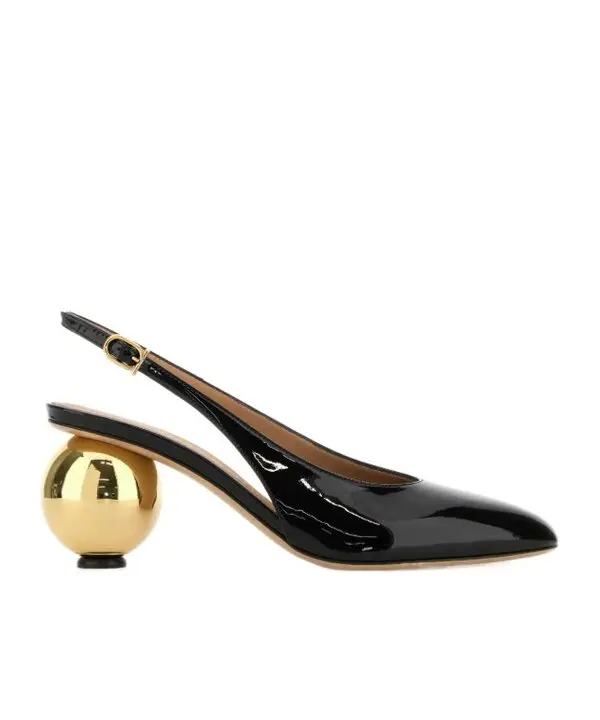 FERRAGAMO Spherical Heel Slingback Pumps