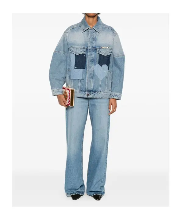 Moschino Patchwork Denim Jacket