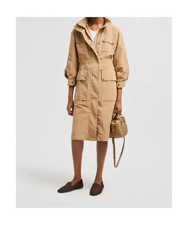 Moncler Nantes Hooded Parka - Light Brown