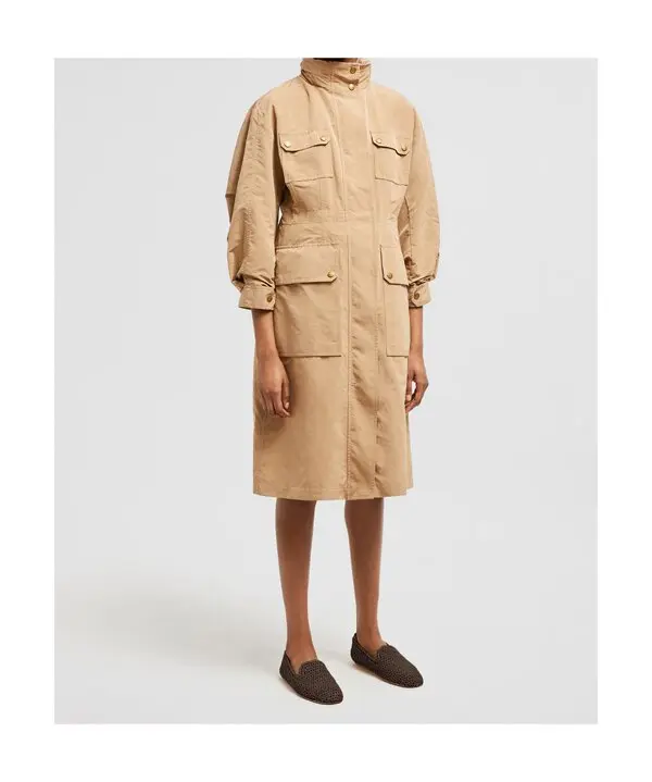 Moncler Nantes Hooded Parka - Light Brown