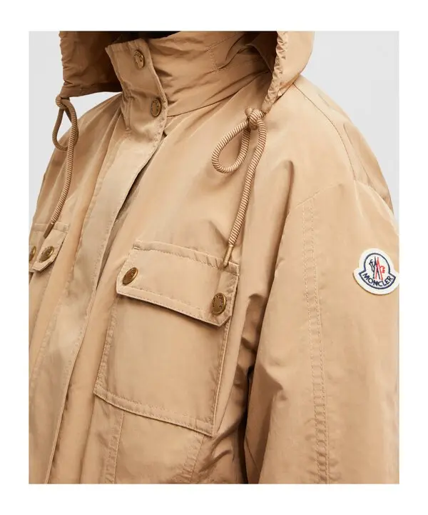 Moncler Nantes Hooded Parka - Light Brown