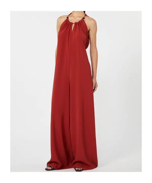 Max Mara Flowing Envers Satin Jumpsuit