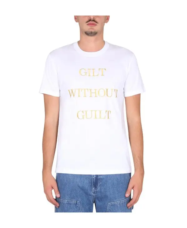 Moschino Slogan T-shirt With Round Neck