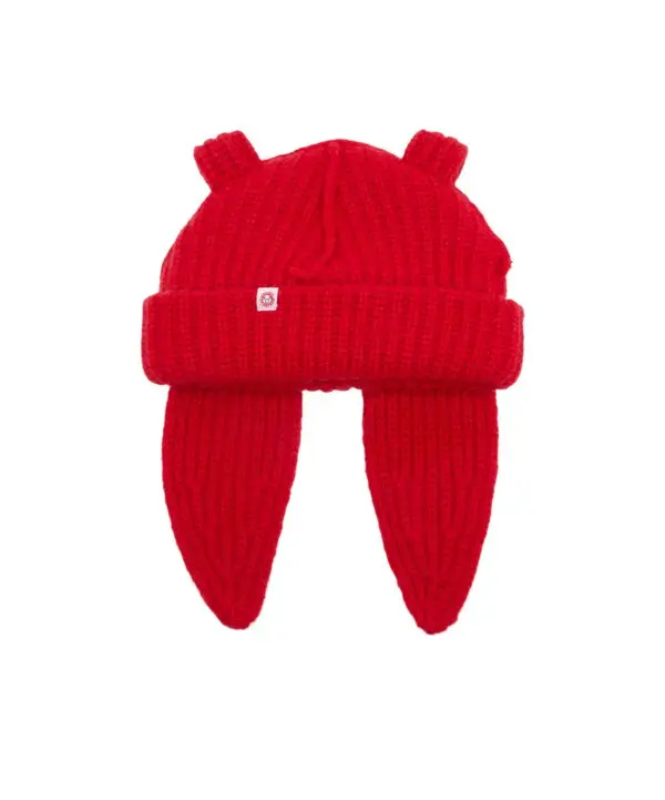 CHARLES JEFFRREY LOVERBOY Charles Jeffrey Loverboy Ribbed Beanie - Red