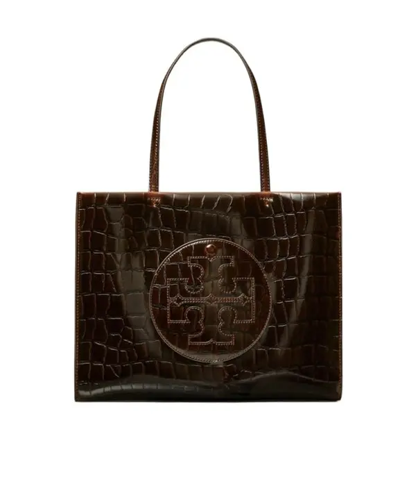 Tory Burch Croc-embossed Logo Detail Tote Bag