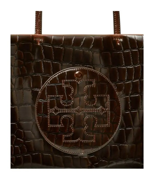 Tory Burch Croc-embossed Logo Detail Tote Bag