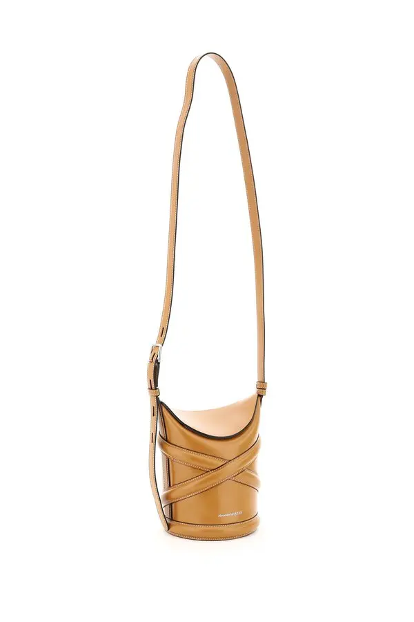 Alexander McQueen The Curve Bucket Bag - Brown