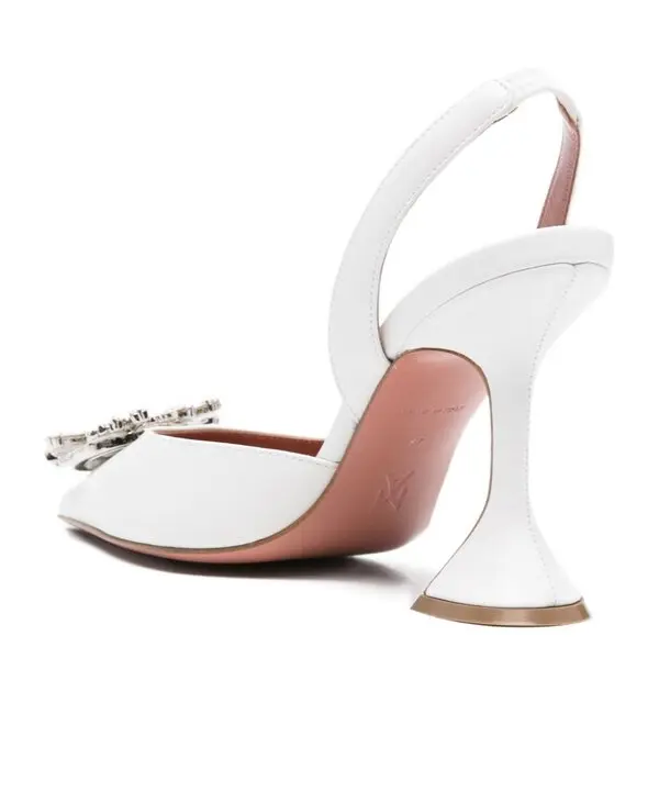 Amina Muaddi Open-toe High-heeled Sandals With Crystal Embellishments