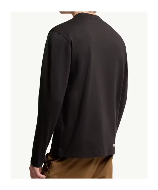Moncler Logo Long Sleeve Cotton T-shirt