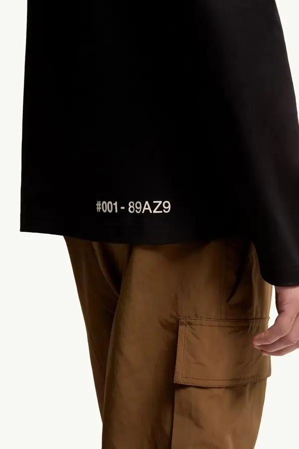 Moncler Logo Long Sleeve Cotton T-shirt