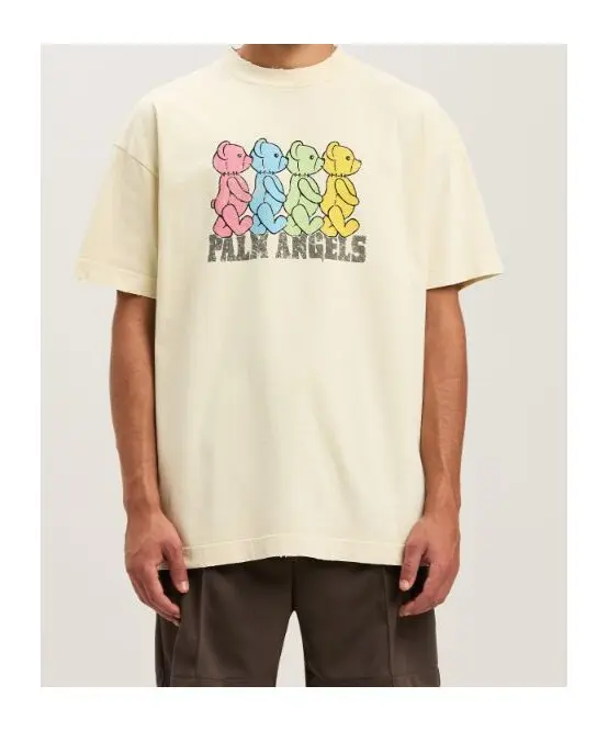 Palm Angels Crossroads Bears Printed Crewneck T-shirt